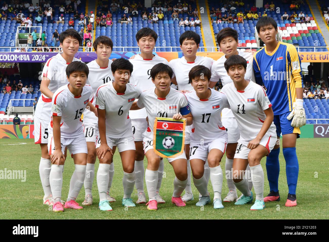 Cali, Kolumbien. September 2024. (L-R) Sol-Song Oh, Mi Ryong Pak, Song ...