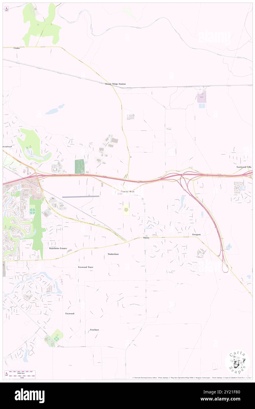 Mount Meigs, Montgomery County, USA, USA, Alabama, n 32 21' 45''', S 86 ...