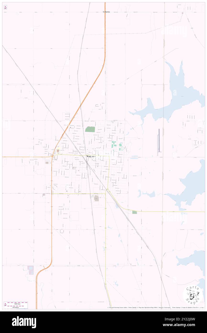 Wagoner, Wagoner County, USA, Oklahoma, n 35 57' 34''', S 95 22' 9 ...