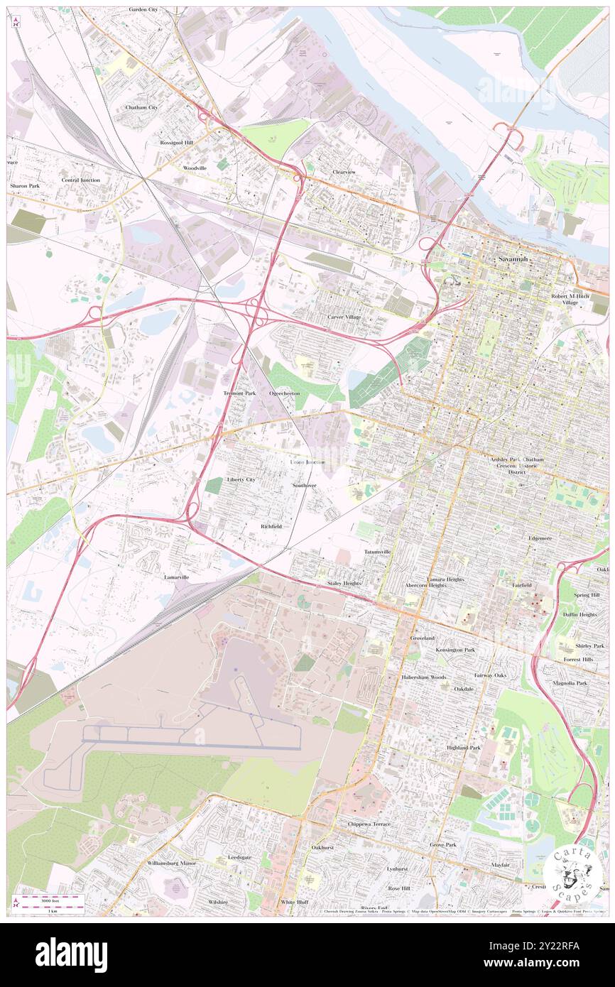 Union Junction, Chatham County, USA, USA, Georgia, n 32 3' 0''', S 81 7 ...