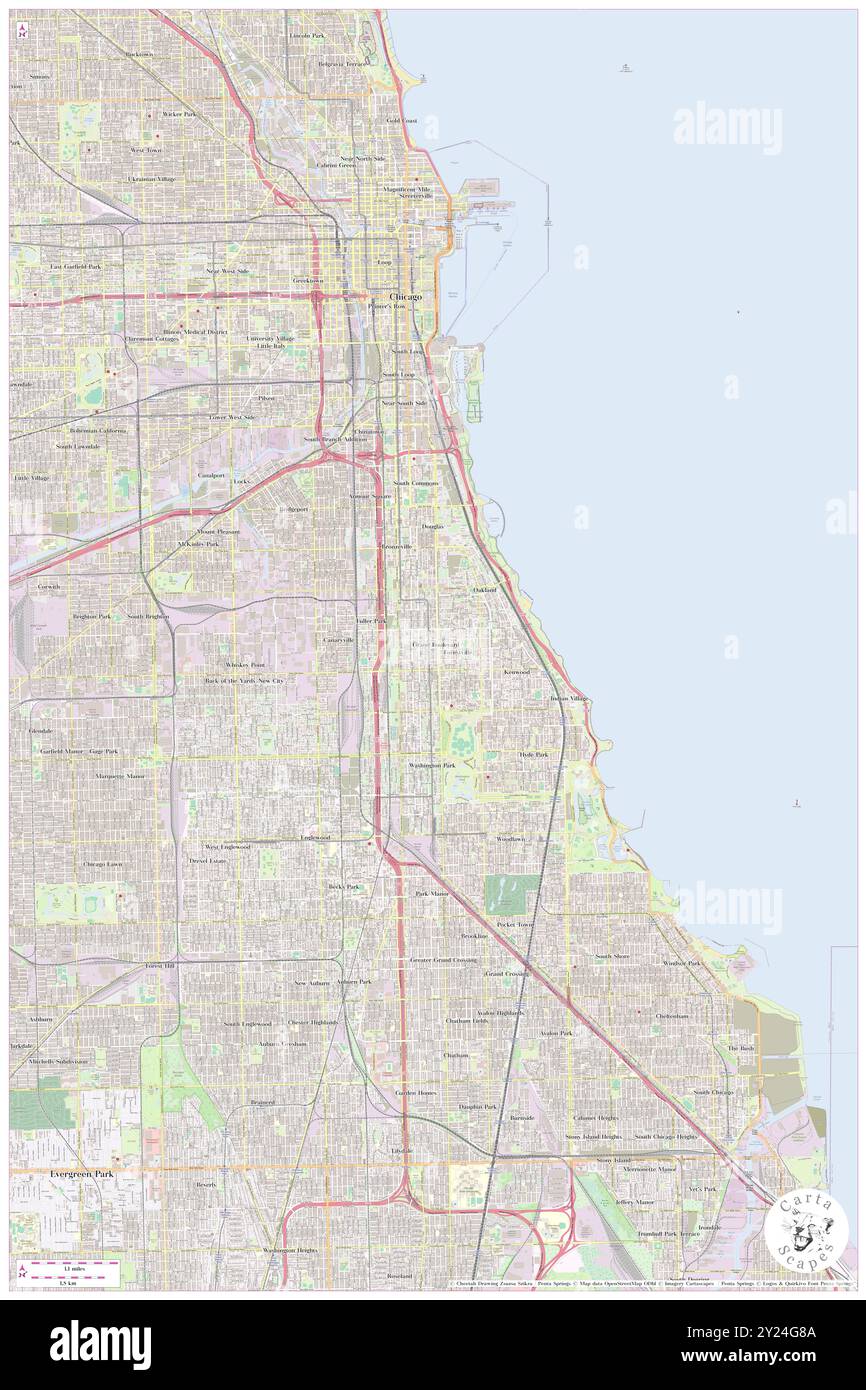 Grand Boulevard, Cook County, USA, USA, Illinois, n 41 48' 50''', S 87 ...