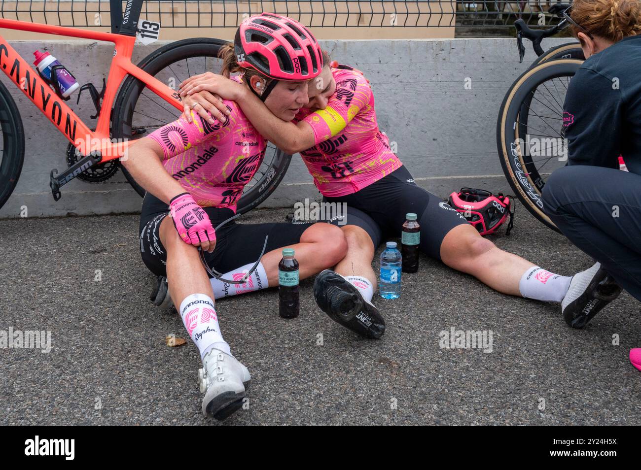 KOPPENBURG Clara und BORGHESI Letizia während der Tour Cycliste Feminin ...