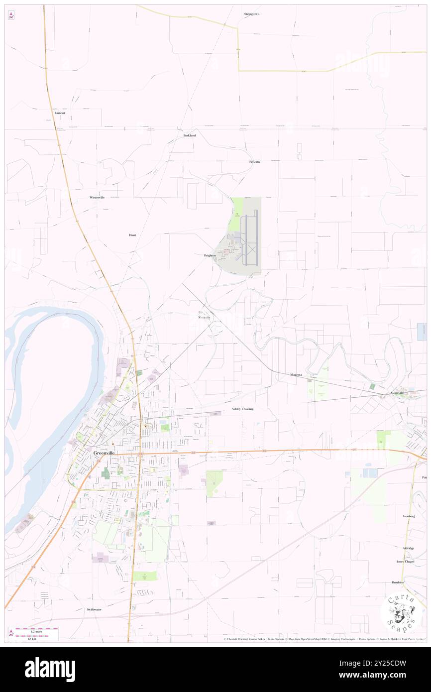 Metcalfe, Washington County, USA, Mississippi, n 33 27' 14'', S 91 0 ...