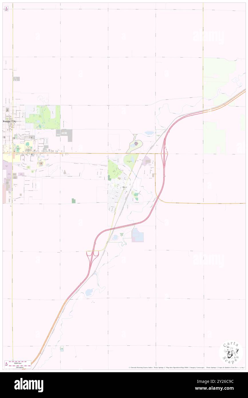 Alton, Sioux County, USA, USA, Iowa, n 42 59' 14'', S 96 0' 38'', Karte ...