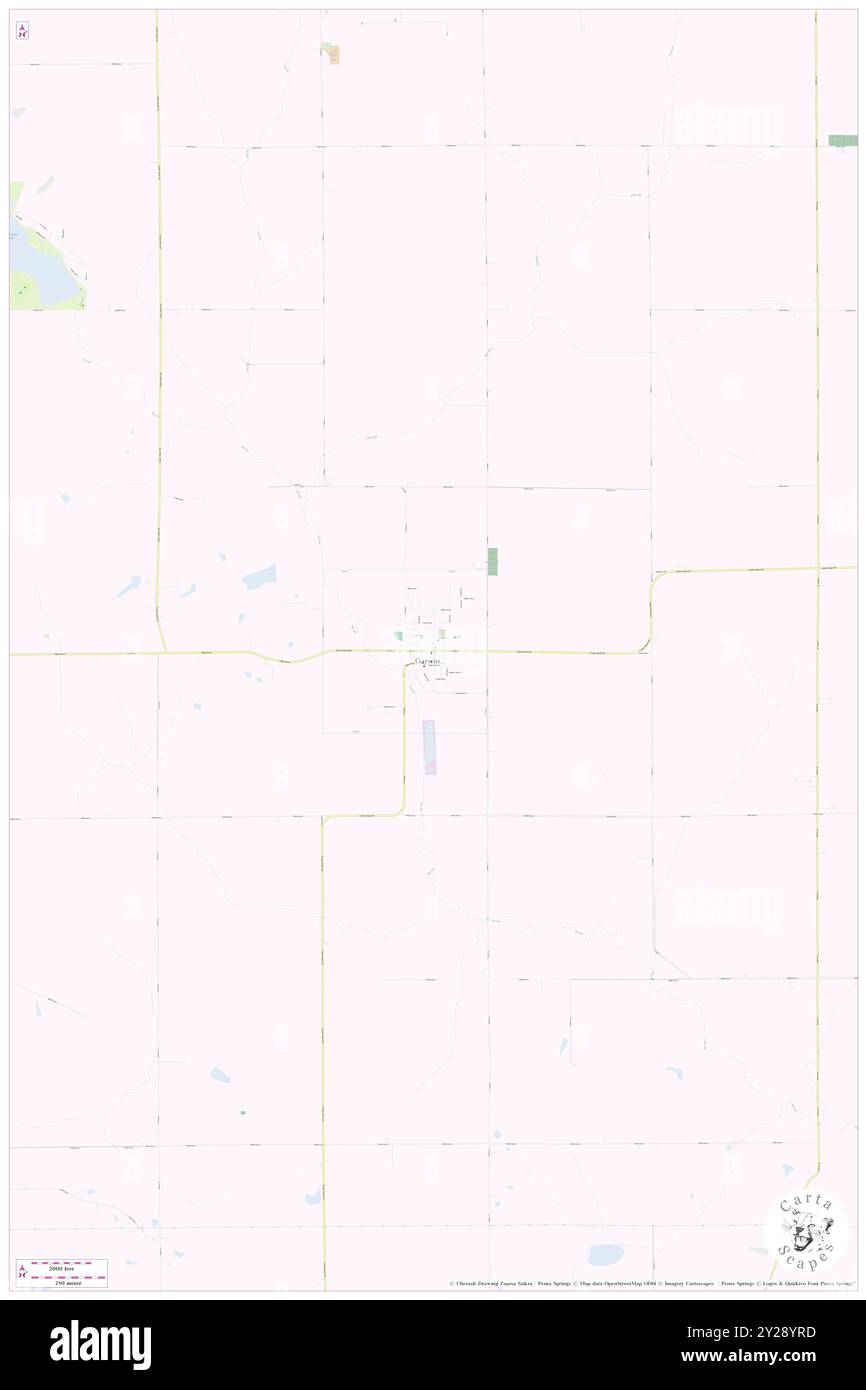 Garwin, Tama County, USA, USA, Iowa, n 42 5' 36'', S 92 40' 32'', Karte ...