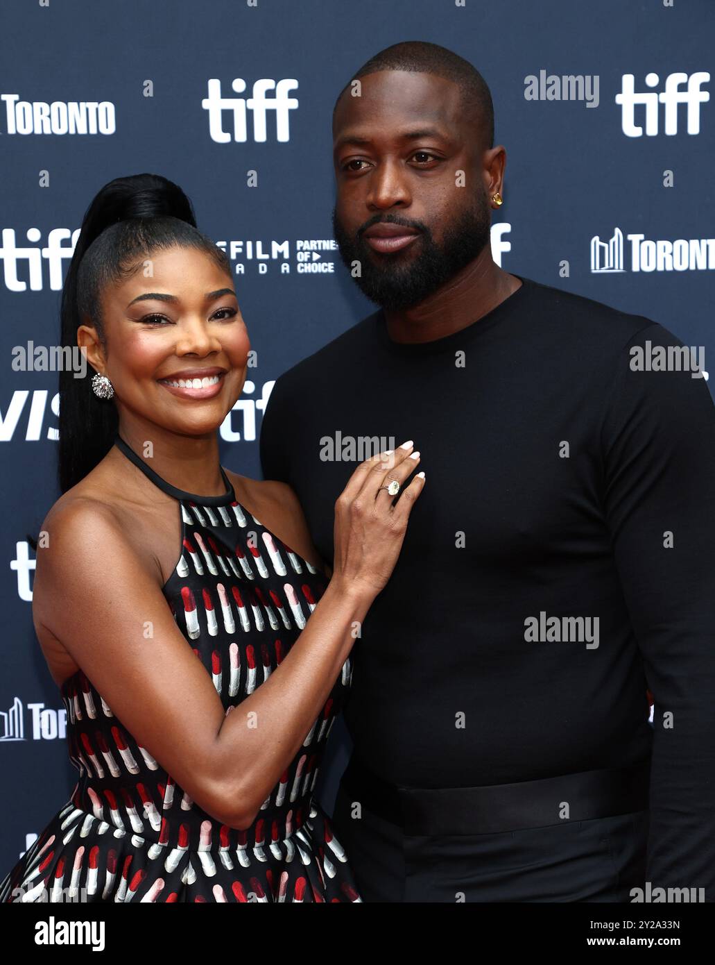 Toronto, Kanada. September 2024. Gabrielle Union und Dwayne Wade kamen ...