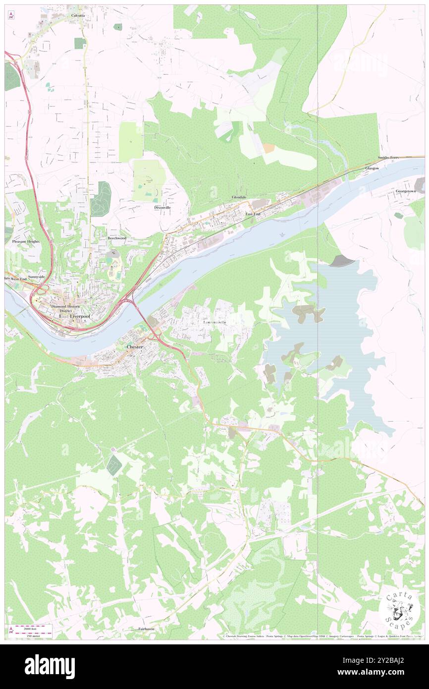 Lawrenceville, Hancock County, USA, USA, West Virginia, n 40 37' 3'', S ...