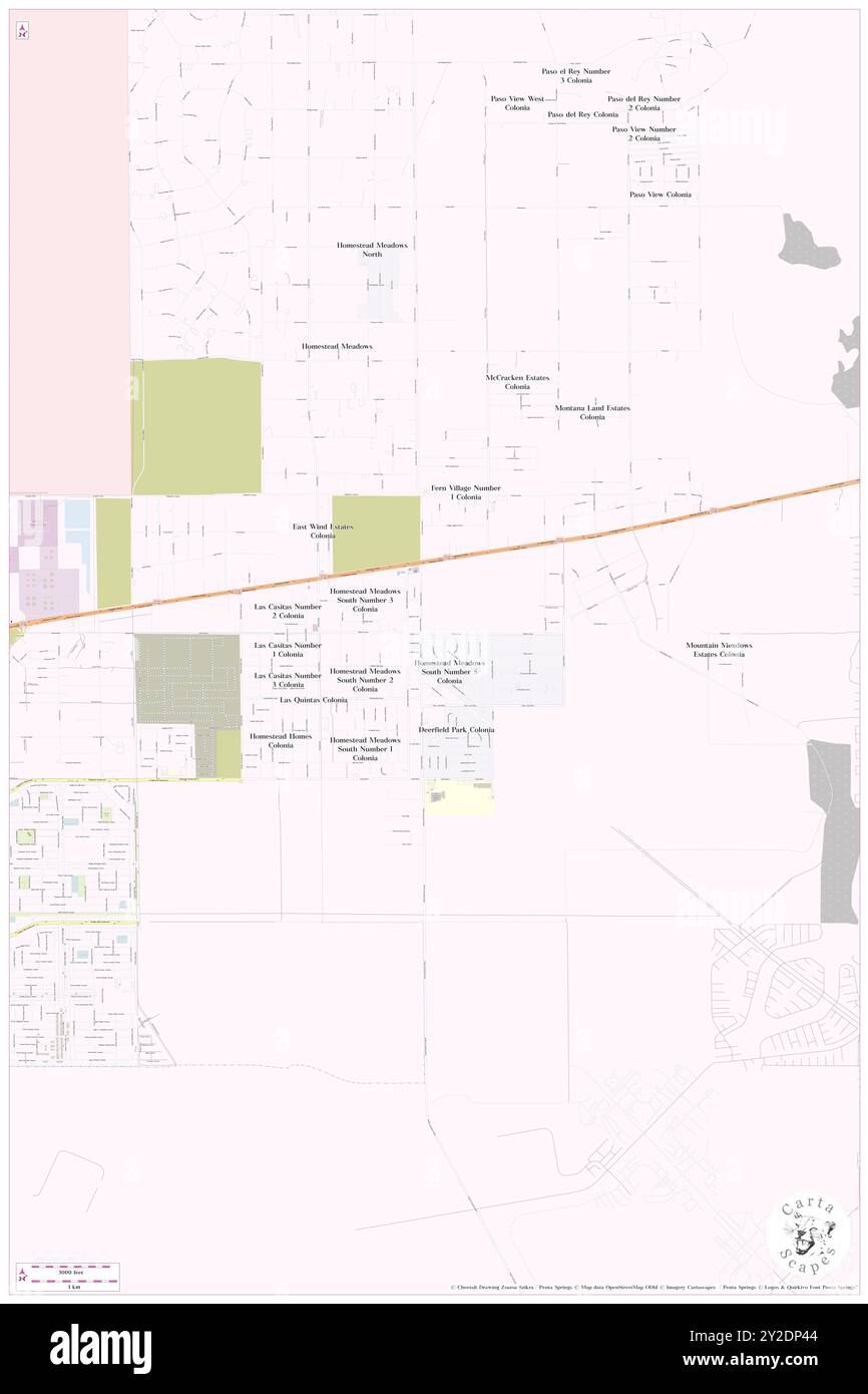Homestead Meadows South, El Paso County, USA, USA, Texas, n 31 48' 39 ...