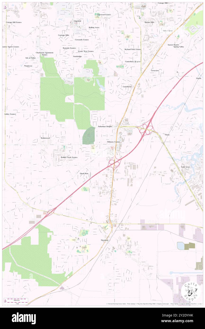 White Oak Mobile Home Park, Mobile County, USA, USA, Alabama, n 30 35 ...