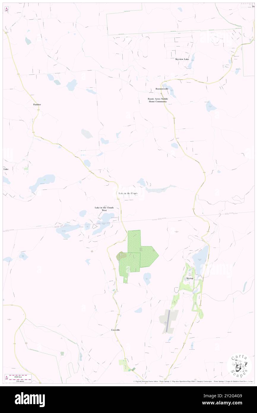 Lake in the Clouds, Pike County, USA, USA, Pennsylvania, n 41 15' 12 ...