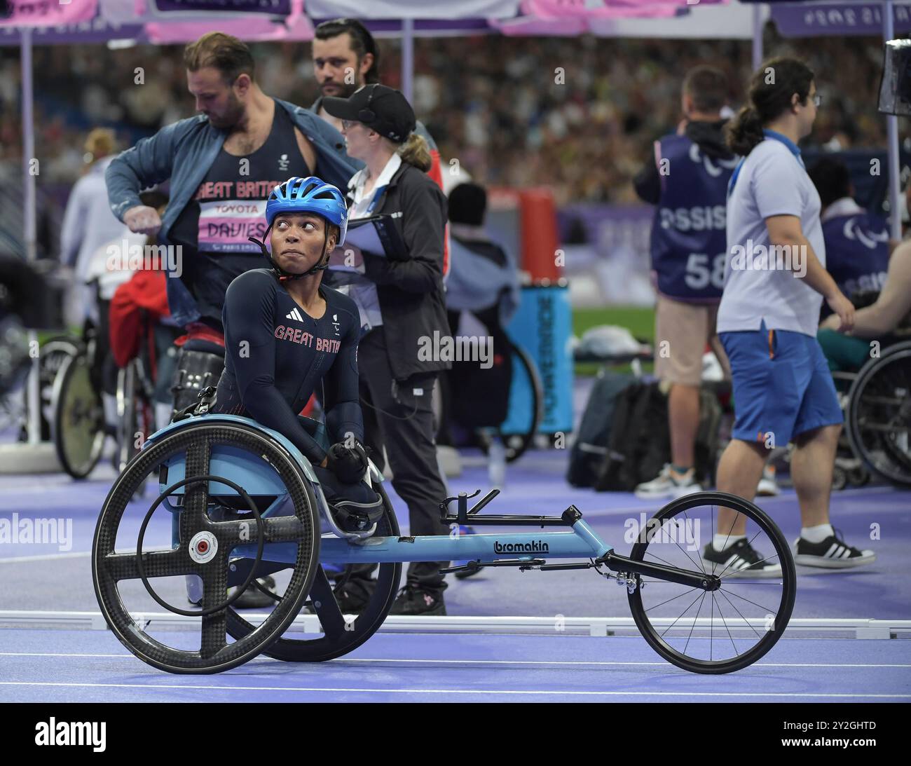 Kare Adenegan aus Großbritannien trat 800 am 7. September 2024 bei den Paralympischen ...