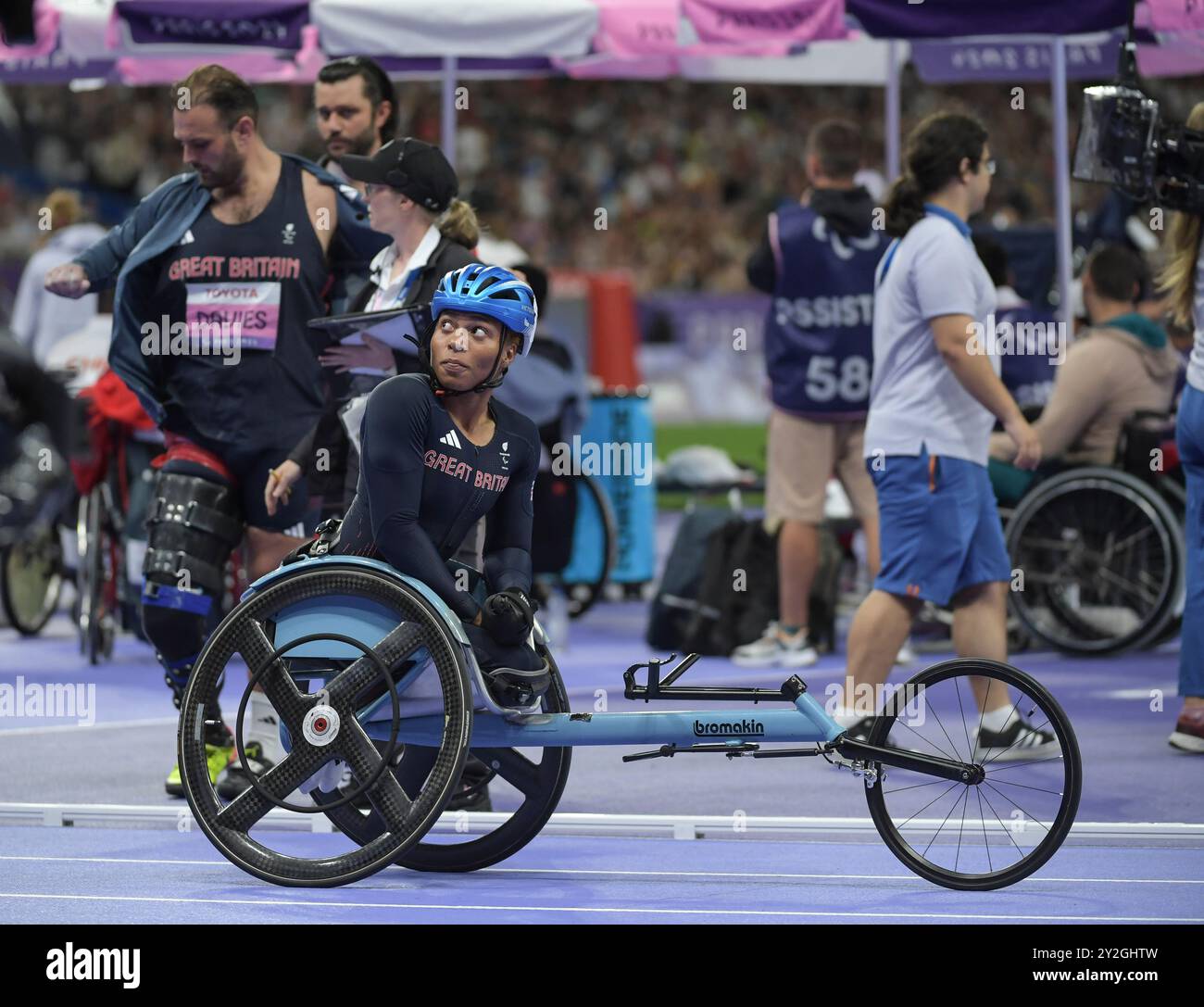 Kare Adenegan aus Großbritannien trat 800 am 7. September 2024 bei den Paralympischen ...