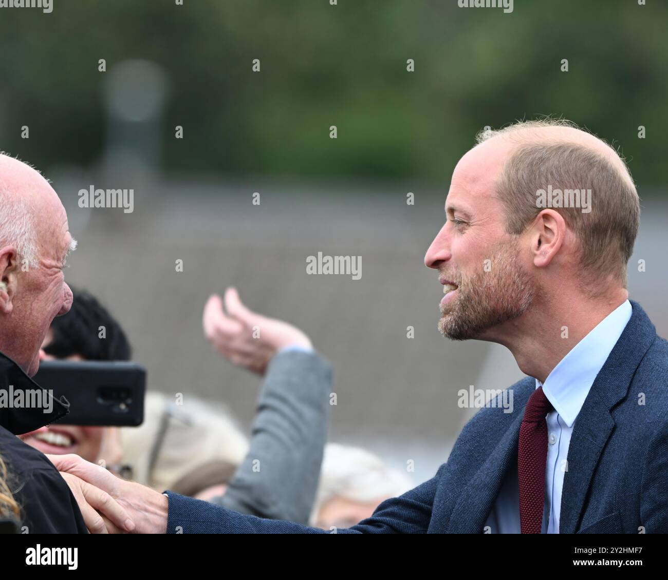 Llanelli, Wales UK 10. September 2024 HRH Prinz William, Prince of ...
