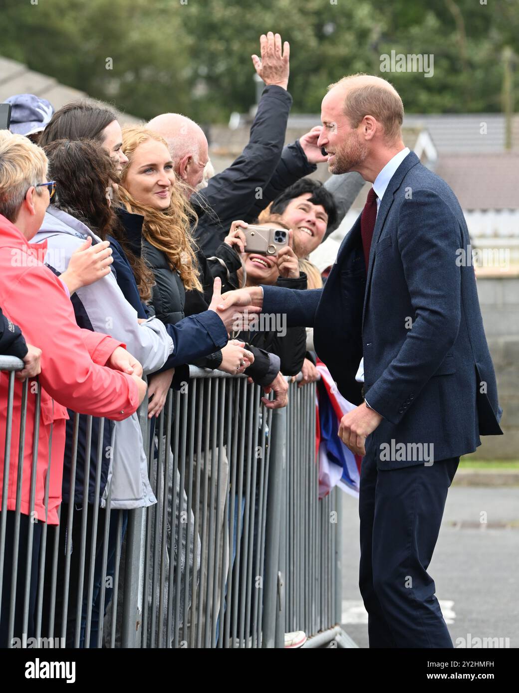Llanelli, Wales UK 10. September 2024 HRH Prinz William, Prince of ...
