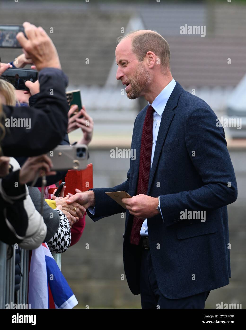 Llanelli, Wales UK 10. September 2024 HRH Prinz William, Prince of ...
