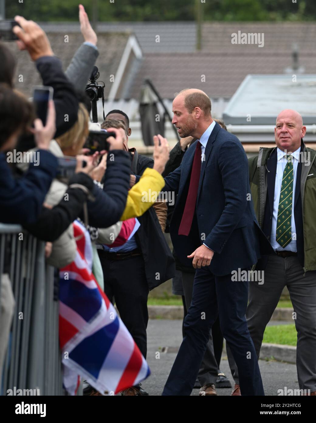 Llanelli, Wales UK 10. September 2024 HRH Prinz William, Prince of ...