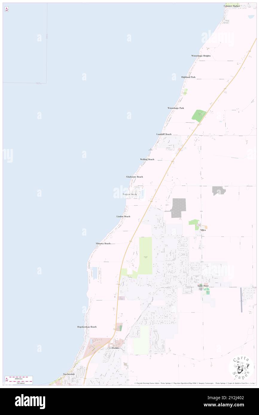 Bergen Beach, Fond du Lac County, USA, USA, Wisconsin, N 43 51' 37'', S ...