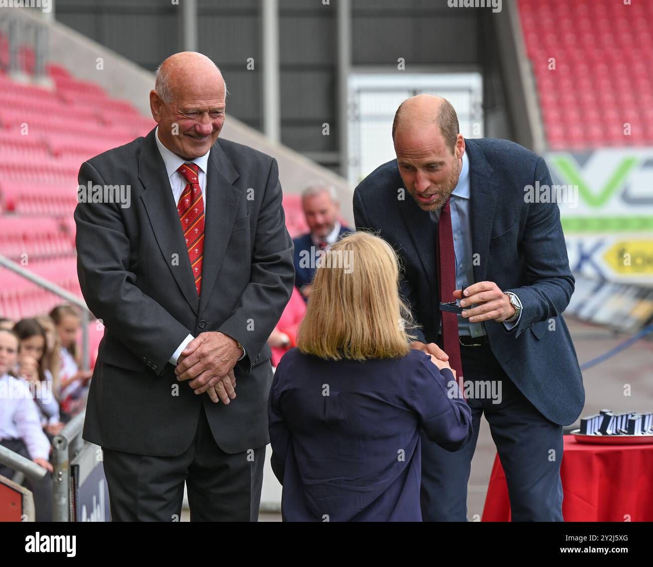 Llanelli, Wales Vereinigtes Königreich 10. September 2024 HRH Prinz ...