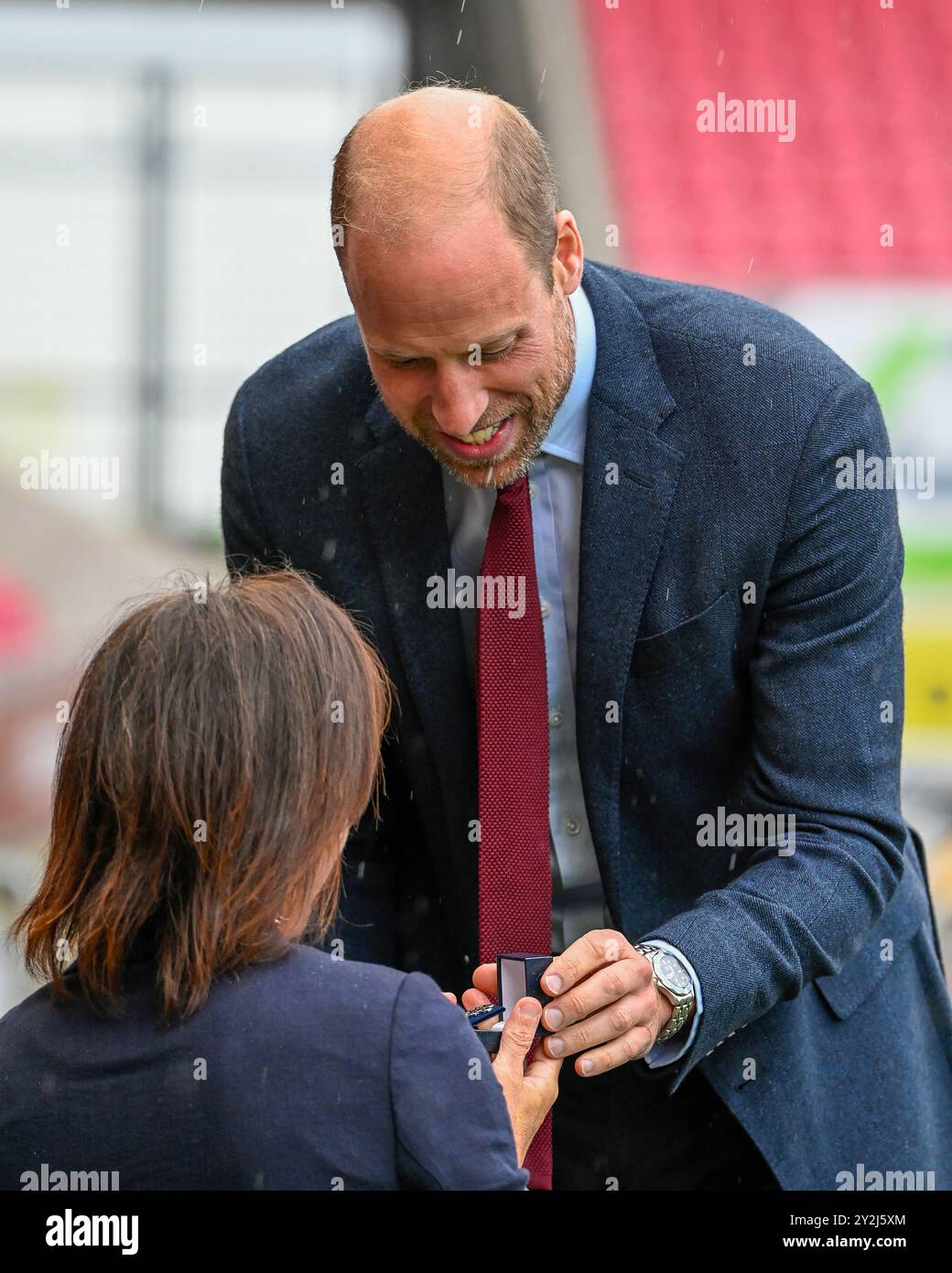 Llanelli, Wales Vereinigtes Königreich 10. September 2024 HRH Prinz ...