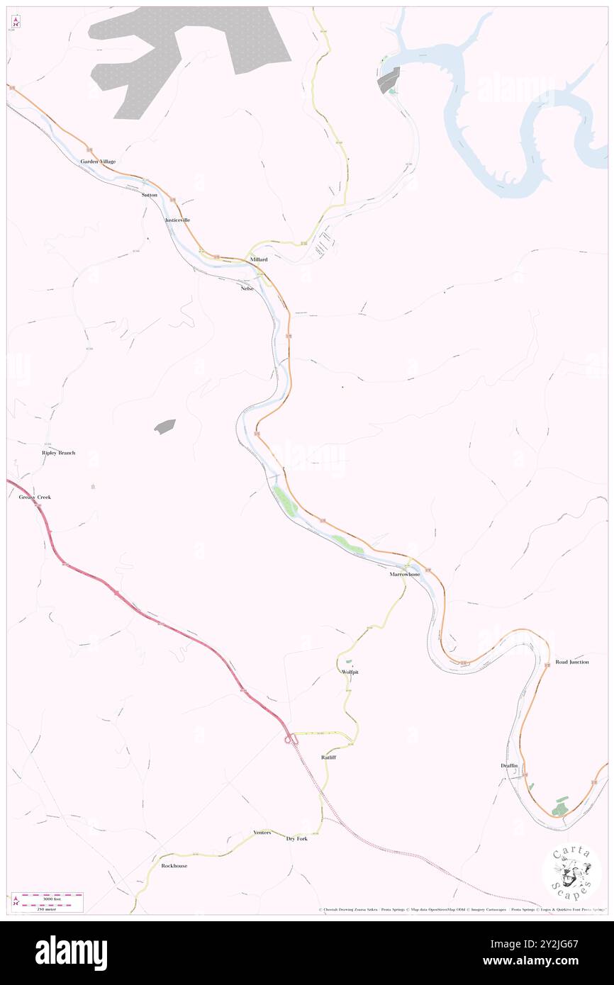 Daniels Creek (historisch), Pike County, USA, USA, Kentucky, n 37 22 ...