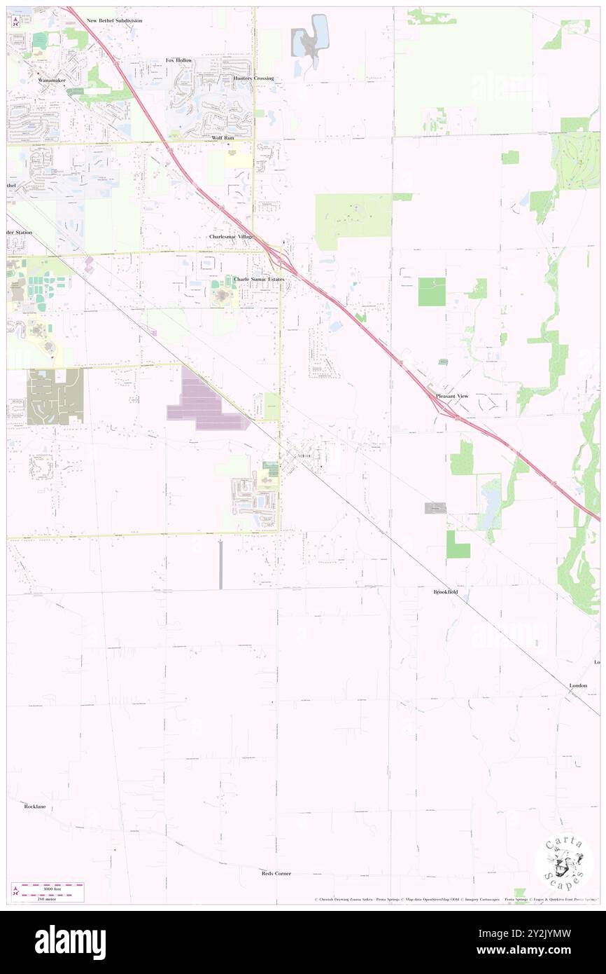 Acton, Marion County, USA, USA, Indiana, n 39 39' 20'', S 85 58' 0 ...