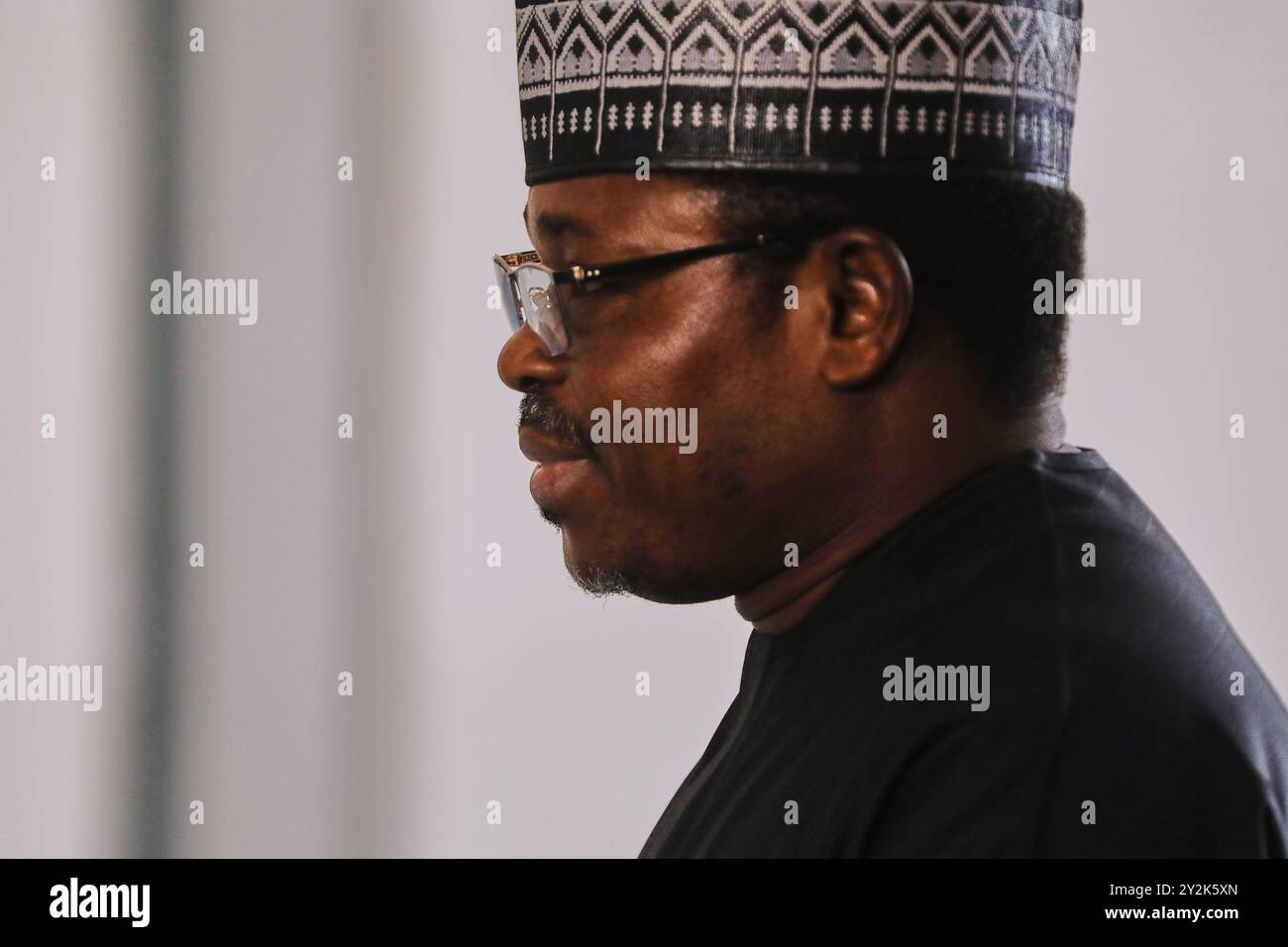 Berlin, Deutschland, 10.09.2024: Bundeskanzleramt: Begrüßung des ...