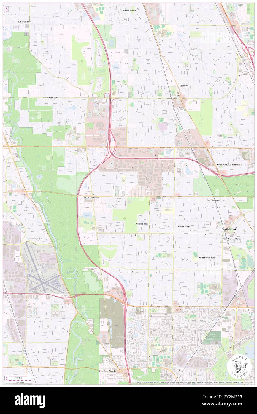 Bradless Subdivision, Cook County, USA, USA, Illinois, n 42 8' 21'', S ...