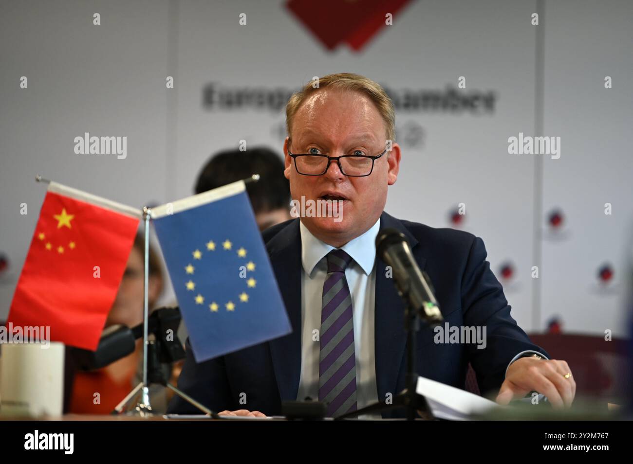 Peking, China. September 2024. Jens Eskelund, Präsident der ...