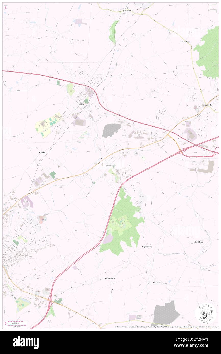 Reamstown, Lancaster County, USA, USA, Pennsylvania, n 40 12' 41''', S 76 7' 23'', Karte ...