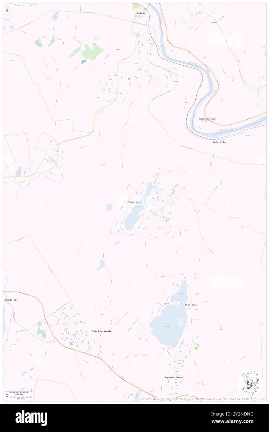 Walker Lake, Pike County, USA, USA, Pennsylvania, n 41 25' 8'', S 74 55 ...