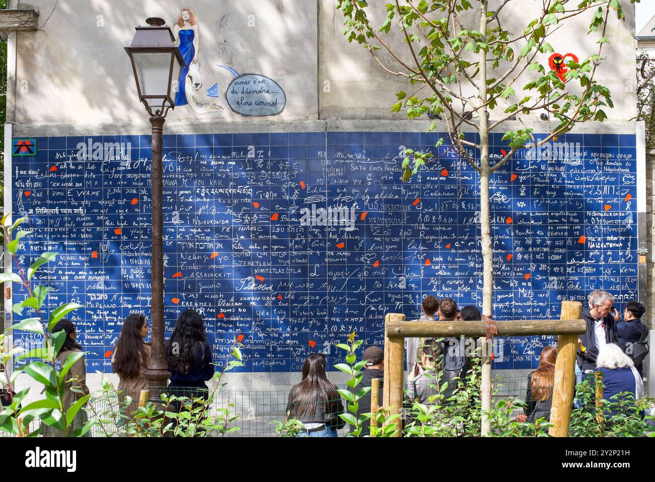 Le mur des je t aime -Fotos und -Bildmaterial in hoher Auflösung – Alamy