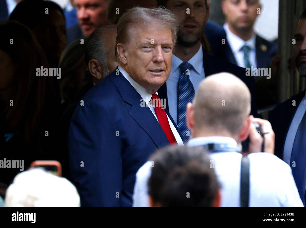New York, Usa. September 2024. Der ehemalige Präsident Donald Trump ...