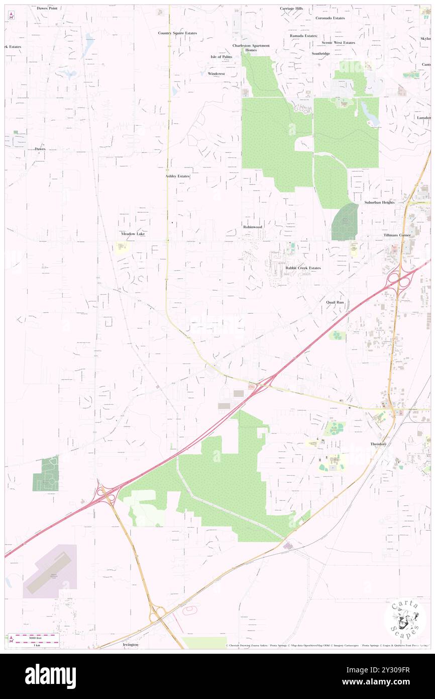 Hillview Trailer Park, Mobile County, USA, USA, Alabama, n 30 34' 17 ...