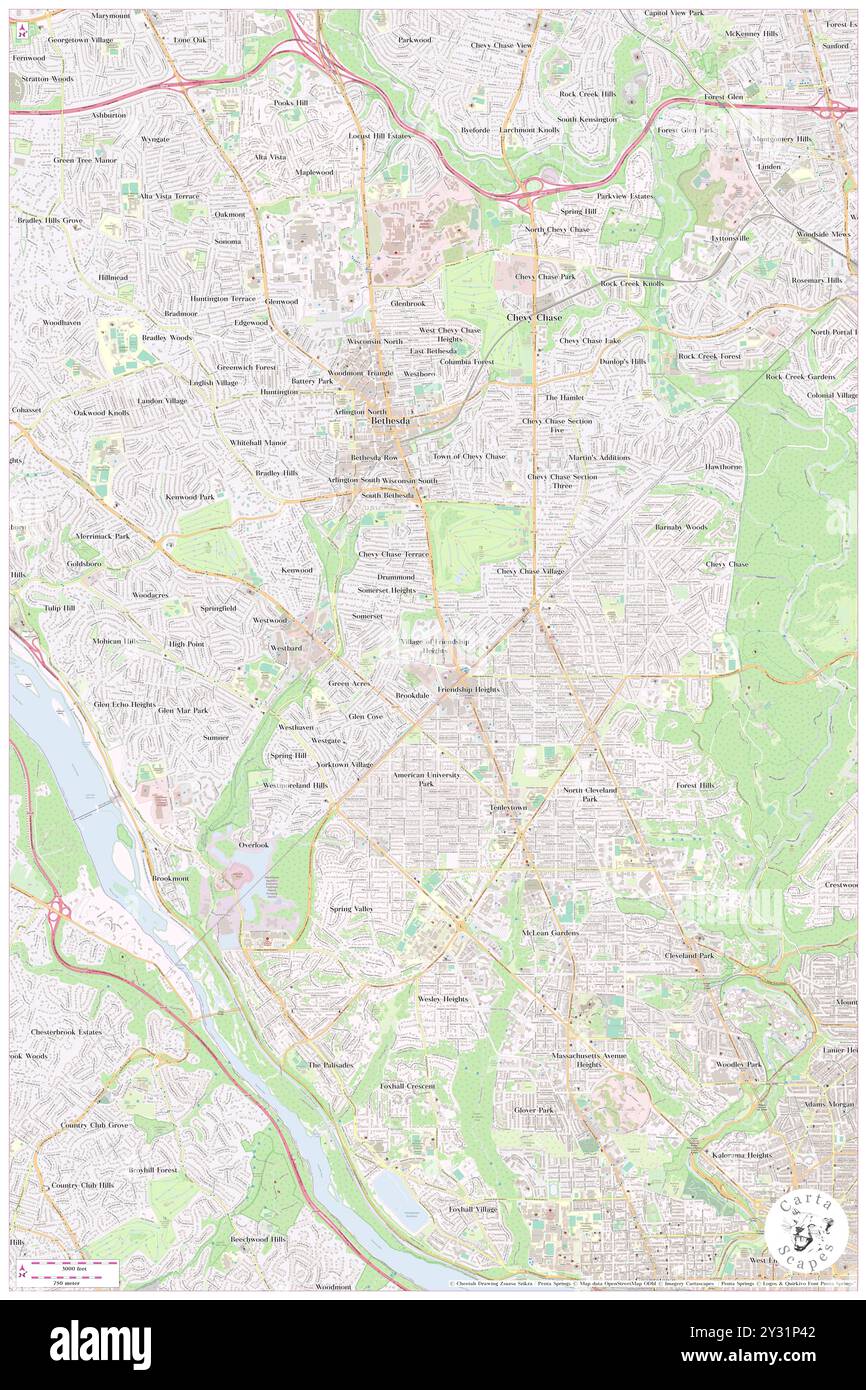 Friendship Heights, Montgomery County, USA, USA, Maryland, n 38 57' 48 ...
