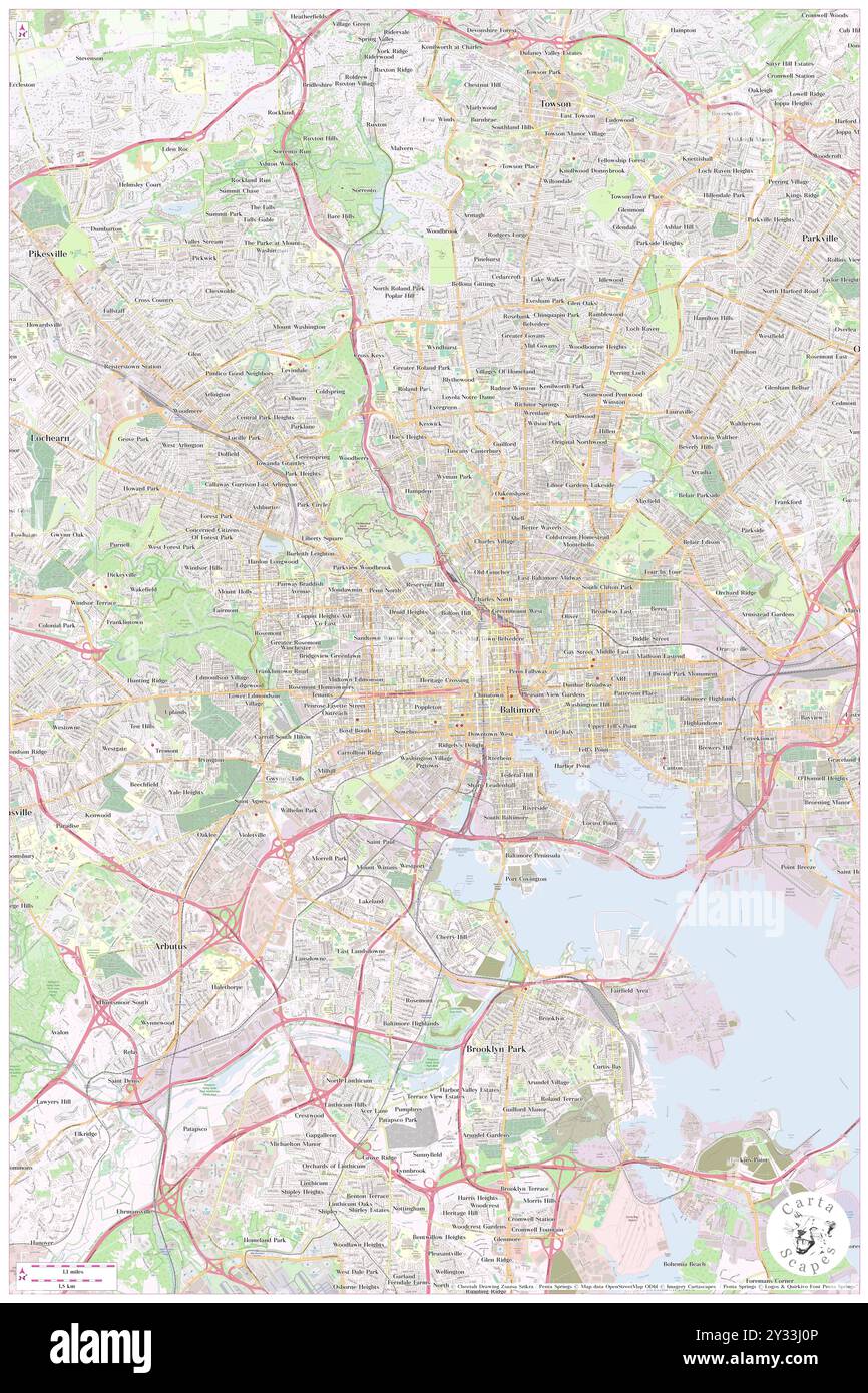 Upton, City of Baltimore, USA, USA, Maryland, n 39 18' 5''', S 76 37 ...