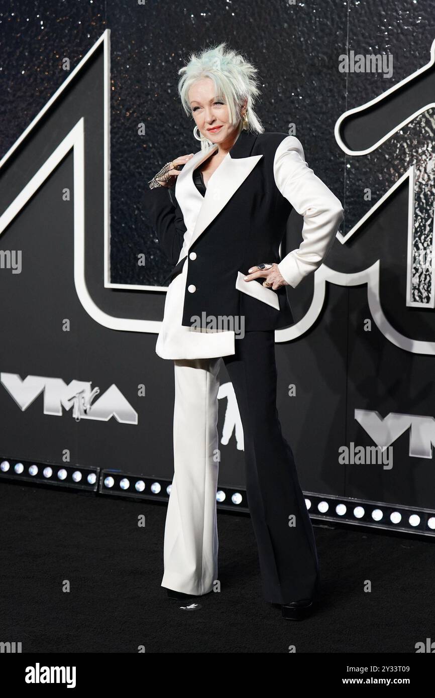 Ny. September 2024. Cyndi Lauper bei Ankunft für MTV VMAs 2024 ...