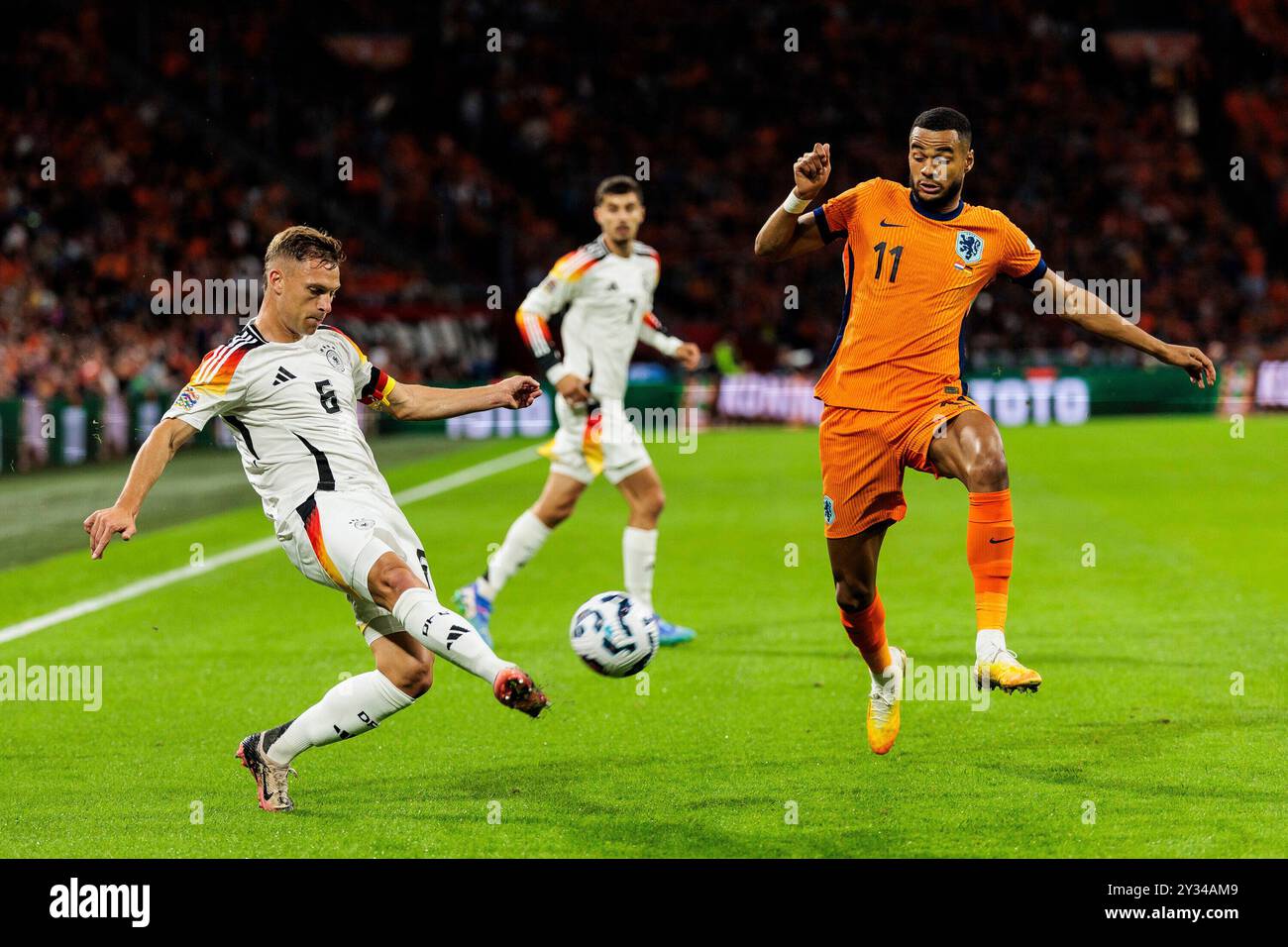 ZWEIKAMPF Joshua Kimmich (Deutschland, 6), Cody Gakpo (Niederlande, 11) UEFA Nations League 2024 ...