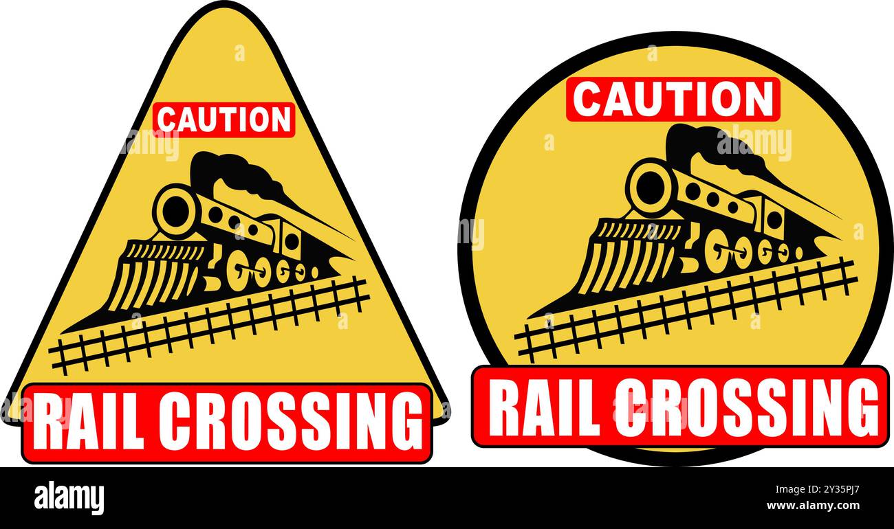 Warnschild bahn bahnsteig Stock-Vektorgrafiken kaufen - Alamy