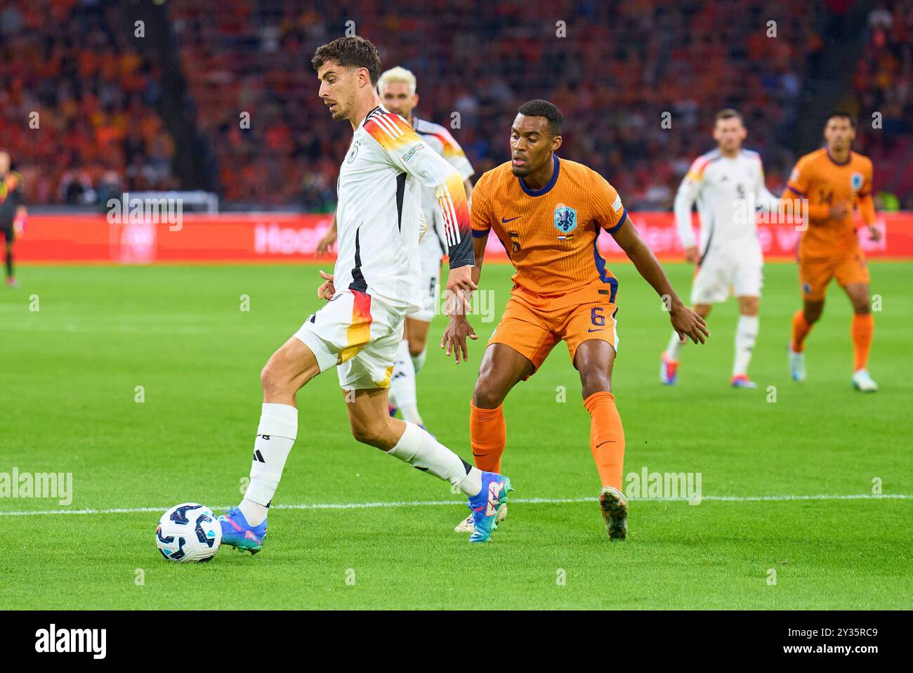 Kai Havertz, DFB 7 konkurrieren um Ball, Tackling, Duell, Header ...