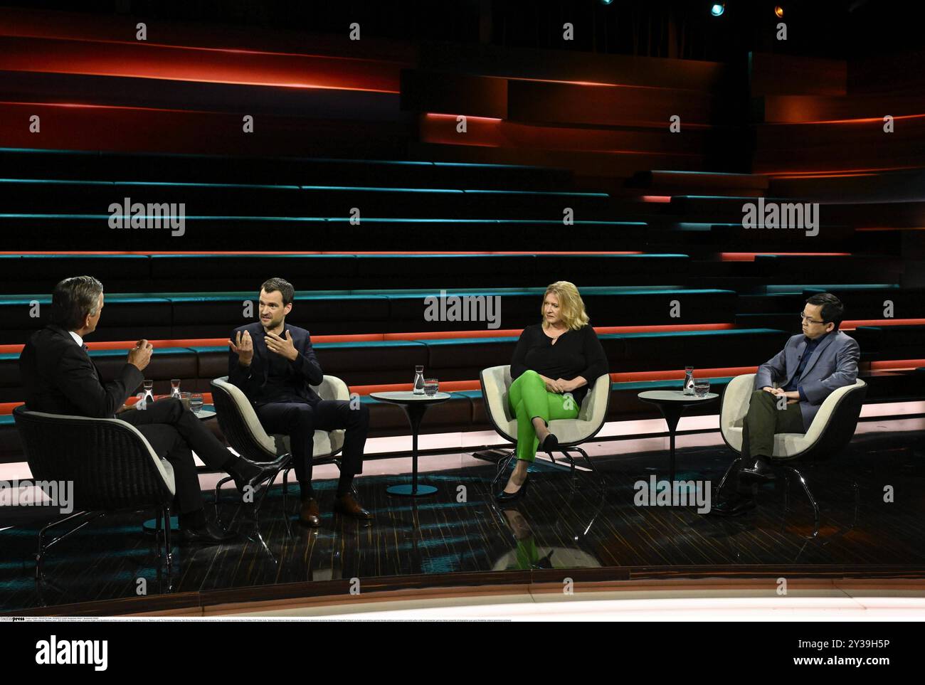 Talkrunde bei Markus Lanz , ZDF 09/24 her Markus Lanz, Johannes Vogel ...