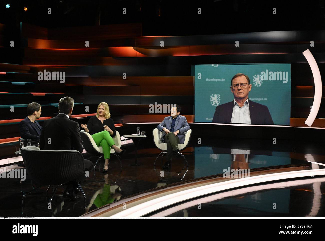 Talkrunde bei Markus Lanz , ZDF 09/24 her Markus Lanz, Johannes Vogel ...