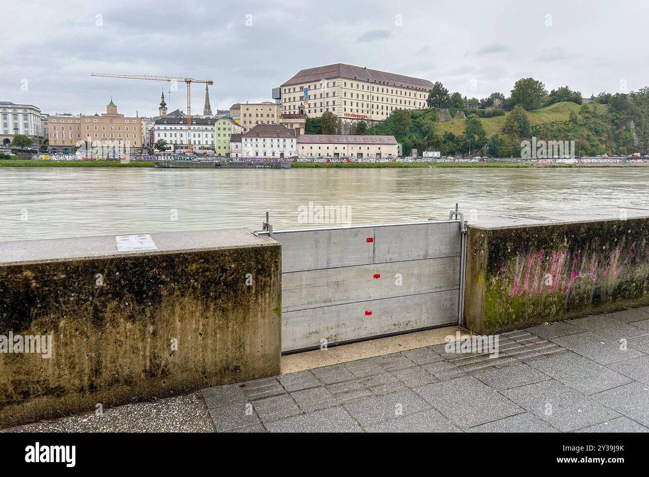 Linz, Urfahr, Hochwasser 13.09.2024, Linz, AUT, Urfahr, Hochwasser, im ...