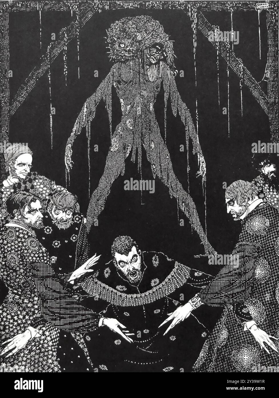 PoE - Ich hatte das Monster in der Wand Tomb Art von Harry Clarke für ...