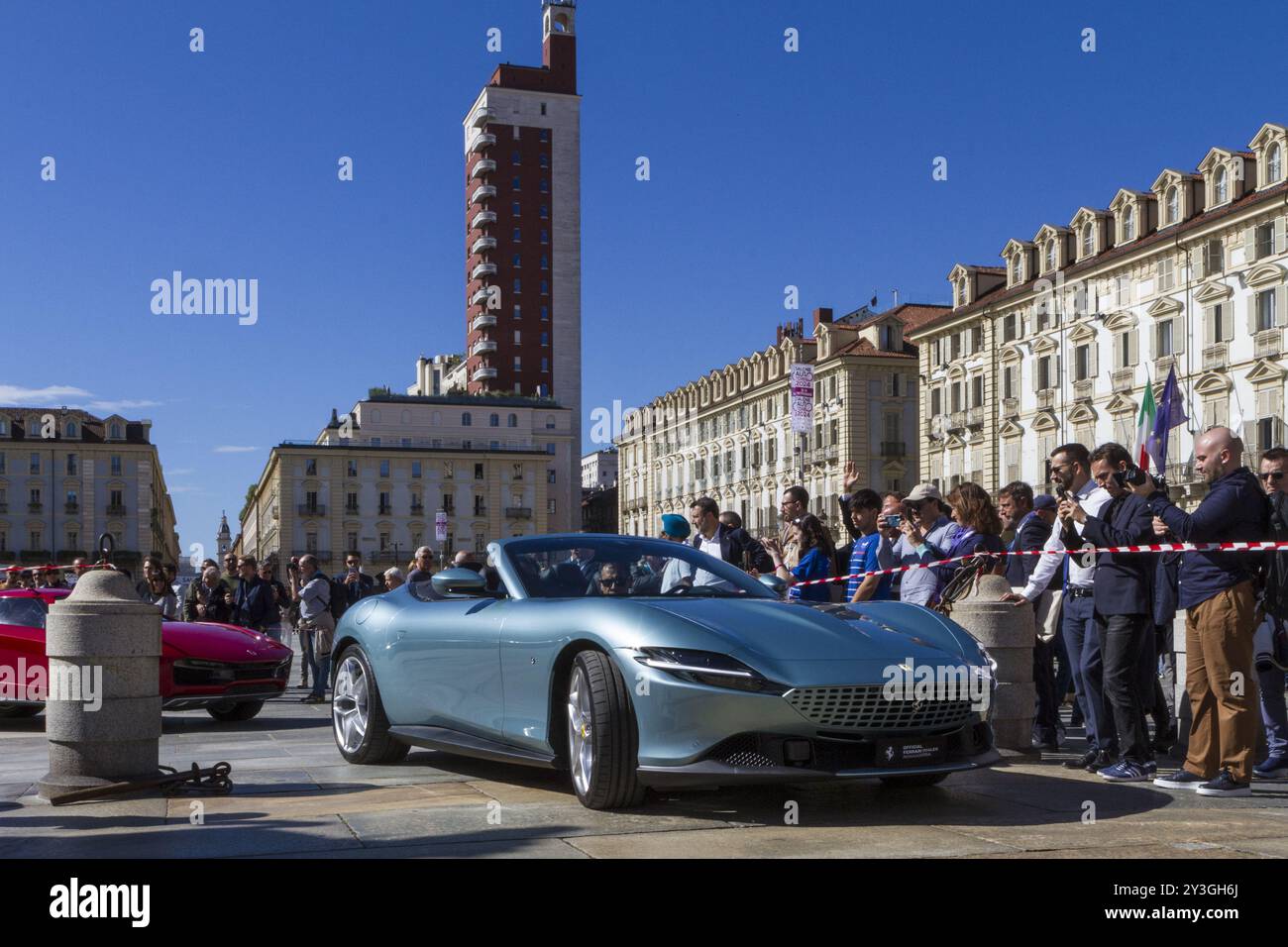 Turin, Italien. September 2024. Ferrari Roma Spider auf der Turin Car ...