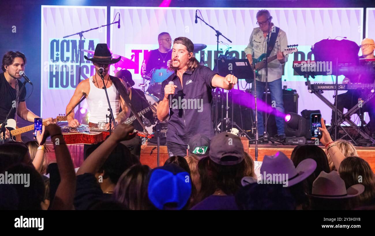 Edmonton, Kanada. September 2024. Colin Trask (R2) und Tim Neufeld (L ...