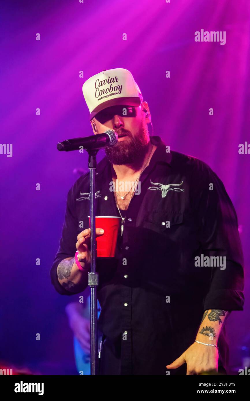 Edmonton, Kanada. September 2024. Andrew Hyatt tritt im CCMA Housel im ...