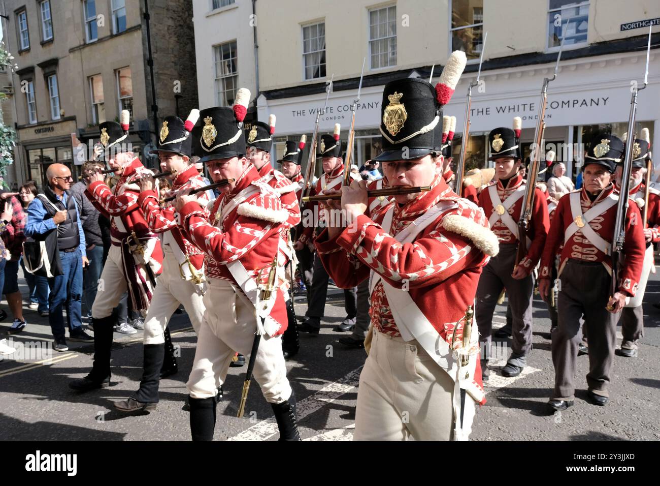 Bath, UK. September 2024. Die Grand Regency Parade ist der Beginn des ...