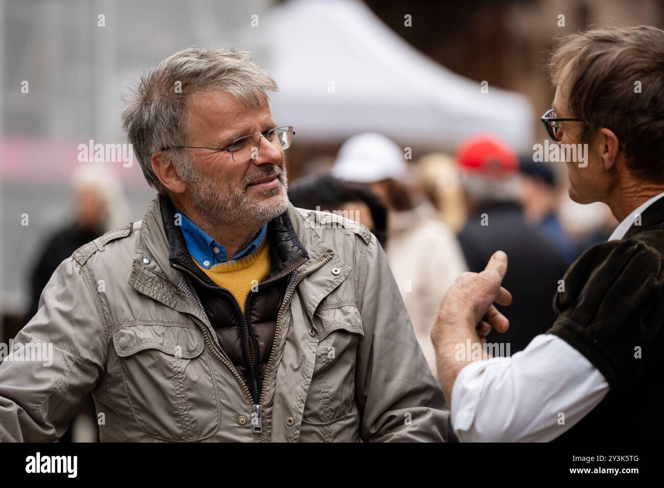 14.09.2024, Wahlkampf von Martin Göppert in der Gemeinde Saanen Martin ...