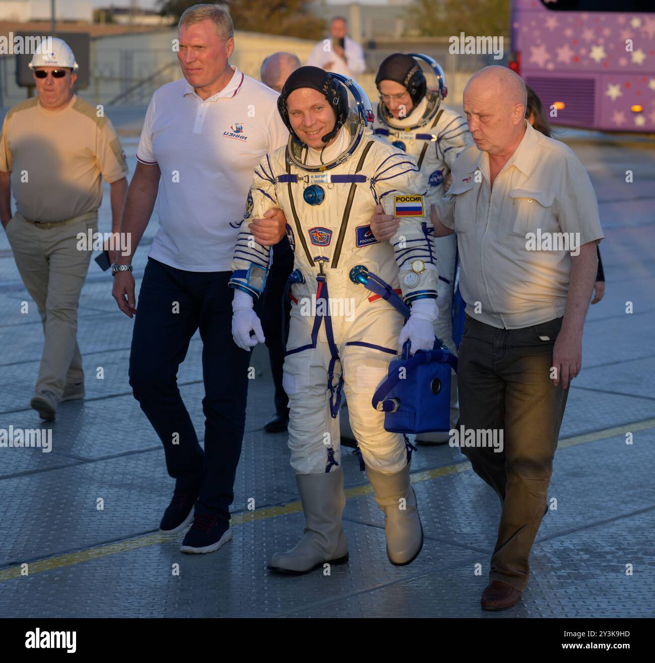 Baikonur, Kasachstan. 11. September 2024. Roscosmos-Kosmonaut Ivan ...