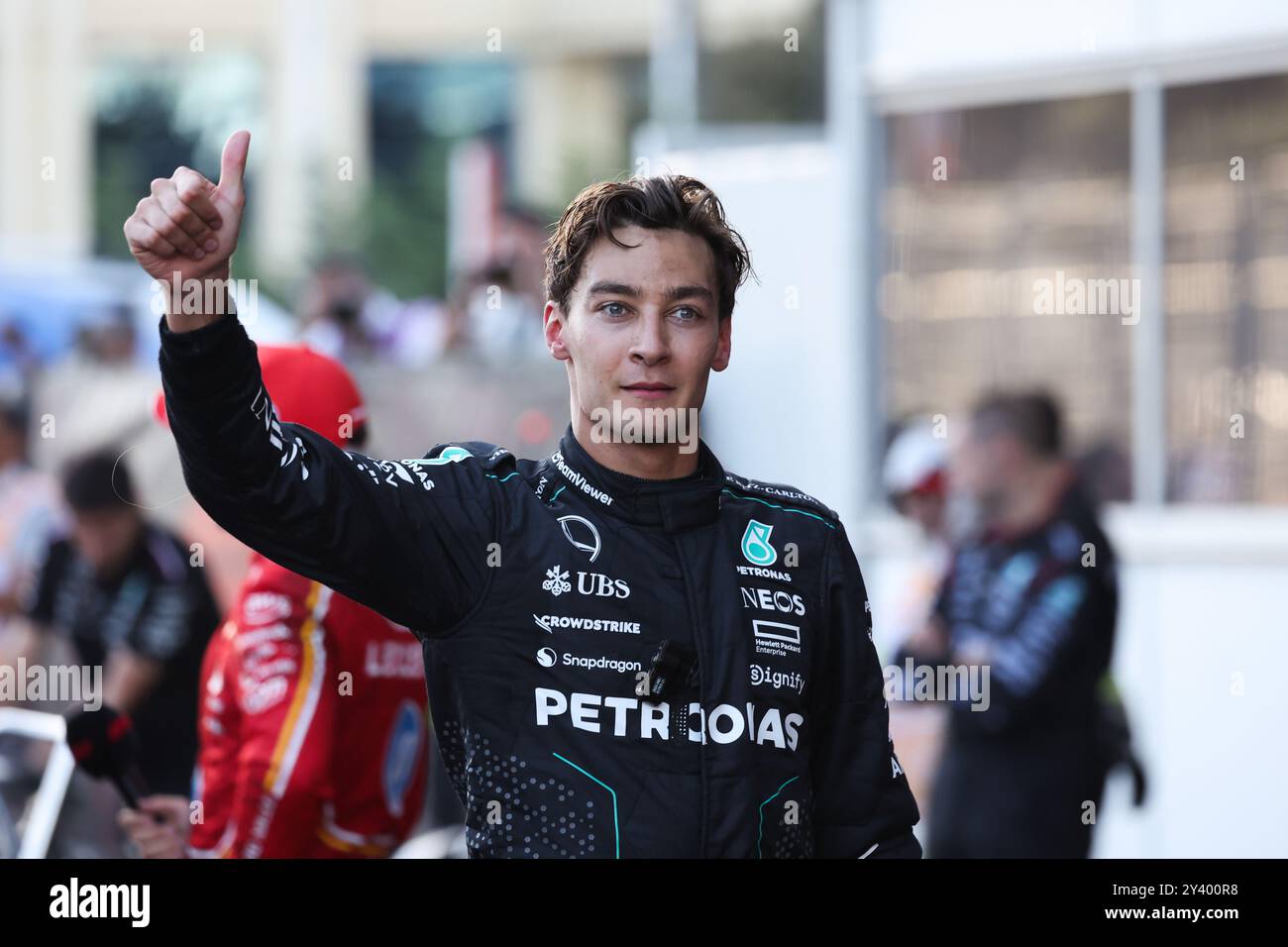 RUSSELL George (gbr), Mercedes AMG F1 Team W15, Porträt während des ...